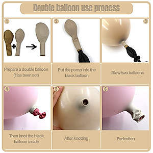 138Pcs Apricot White Balloon Arch Garland Kit White Nude Pink Apricot Party Balloons Decoration Set for Baby Shower Wedding Birthday Party Supplies Birthday Graduation Party…