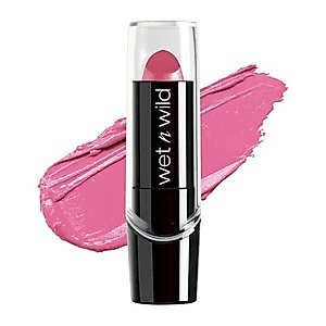 wet n wild Silk Finish Lipstick| Hydrating Lip Color| Rich Buildable Color| Pink Ice