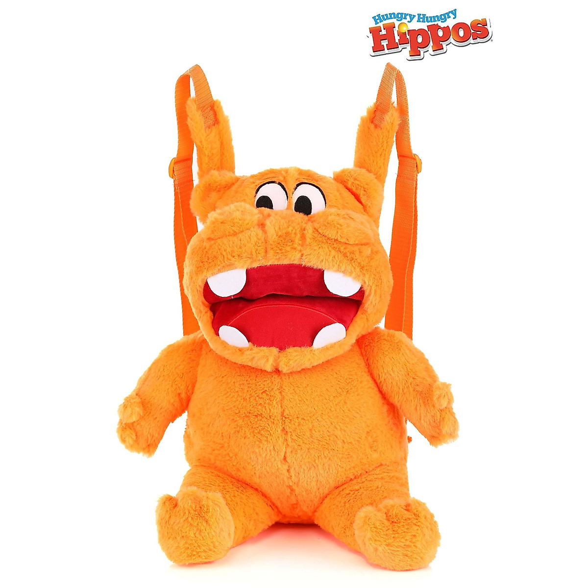 Orange Plush Backpack Hungry Hippos Standard