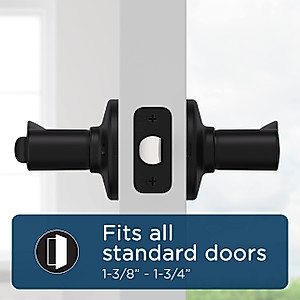 Belmont Entrance Leverset - Matte Black + Smart Key Technology