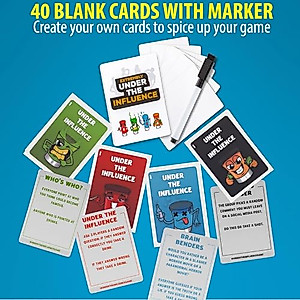 Extremely Under the Influence - Drinking Games for Adults - Party Card Game for Night with Friends - Fun Challenges, Dares, and Questions - Perfect for Parties, 21st Birthday Gift (Expansion Pack)