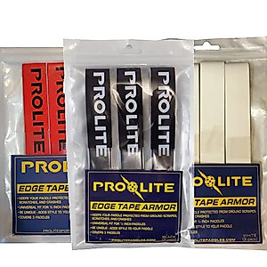 PROLITE Pickleball Paddle - Edge Tape Armor (White, 3-Pack)