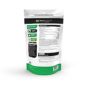 VetriScience Perio Plus Teeth Cleaning Treats for Cats, Chicken, 60 Chews - Plaque Control, Fresh Breath and Gum Health for Cats