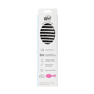 Wet Brush Hair Brush Shower Detangler - Black Glitter - Shower Hair Brush With Ultra-soft IntelliFlex Bristles - Glide Through Tangles With Ease For All Hair Types - For Women, Men, Wet And Dry Hair