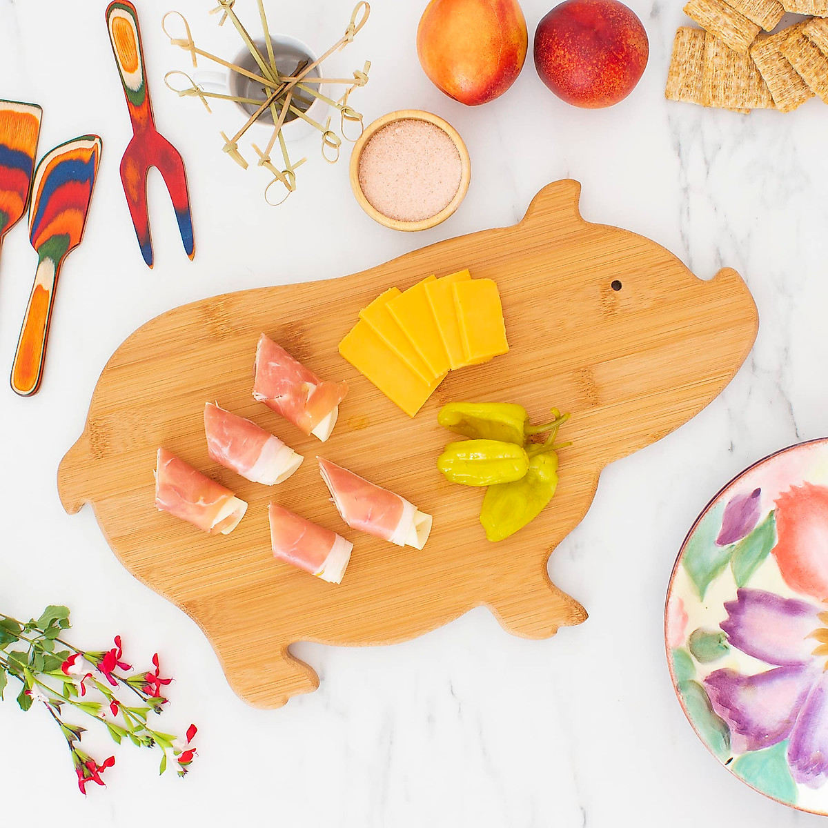 Totally Bamboo Pig Cutting Board