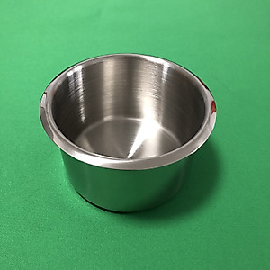 Game Table Cup Holder Insert - Stainless Steel Jumbo Drop-in Drink Cup Holder, Poker Table Cup Holders for Casino Table, Game Table, Sofa, Boats, Bench, Work Desk, RV Cars & Trucks