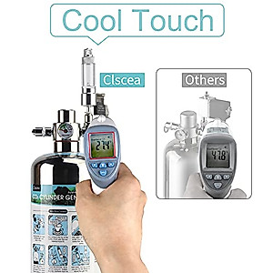 Clscea 1.3 L CO2 Cylinder Generator Kit with Solenoid Valve for Aquarium Plants (Mini)