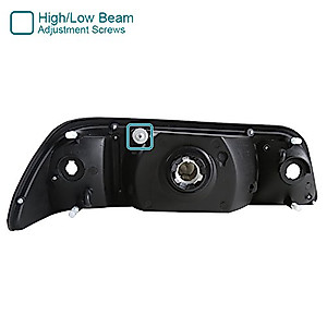 Spec-D Tuning 2LCLH-MST87-RS Ford Mustang Lx Gt Headlights W/Corner Lamps 1Pc. Chrome