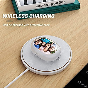 AIPNIS Personalized Case Compatible with Beats Studio Buds,Custom Photo Gift Shock Absorption Soft Clear TPU for Beats Studio Buds Cover