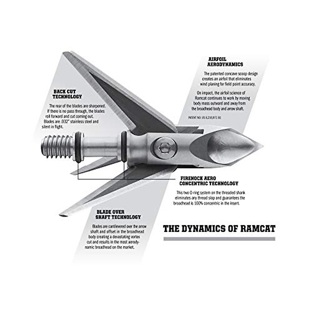 Ramcat Pivoting Broadheads (Hydroshock - 100 Grain)