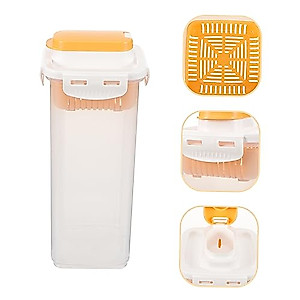 DOITOOL Liquid Dispenser lidded storage bin washing powder bucket laundry holder plastic containers storage tank with cover laundry dispenser washing powder laundry container