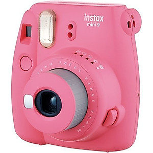 Fujifilm Instax Mini 9 Instant Camera Flamingo Pink w/ Instant Films (60 Pack) + A14 Pc Deluxe Bundle for Camera