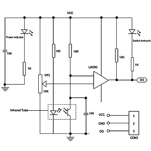 Frienda 20 Pieces IR Infrared Obstacle Avoidance Sensor Module 3-Wire Reflective Photoelectric Sensor Module Compatible with Arduino/Raspberry Pi 3/Smart Car Robot