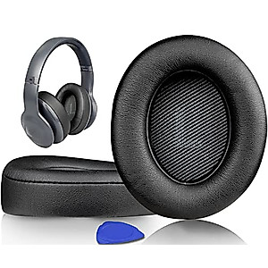 SOULWIT Ear Pads Replacement for JBL Everest 700 (Model: V700BT) Headphones, Earpads Cushions with High-Density Noise Isolation Foam, Softer Protein Leather - Black