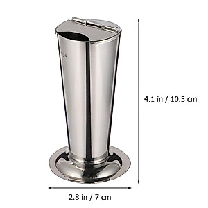 Scicalife Stainless Disinfection Case, Forceps Jar Stainless Steel Forceps Instruments Tweezers Holder Tube for Tattoo Cotton Ball Gauze Tampon(9cm)