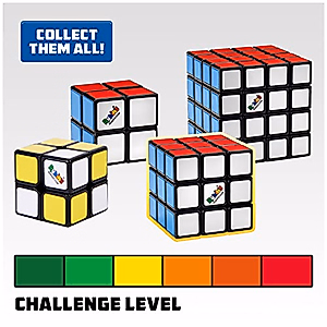 Rubik's Cube, Original 3x3 Puzzle Brain Teaser Fidget Toy with Removable Interchangeable Mod Stickers to Customize, for Adults & Kids Ages 8 and up