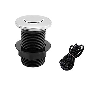 𝟐𝟎𝟐𝟑 𝙐𝗽𝒈𝒓𝒂𝒅𝒆𝒅 Sink Top Push Button with Air Hose Replacement, Air Switch Button for Garbage Disposal Sink Top Air Actived Switch Sink Garbage Disposal Parts by Ketofa