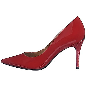 Calvin Klein Women's Gayle Pump, Crimson Red, 7.5
