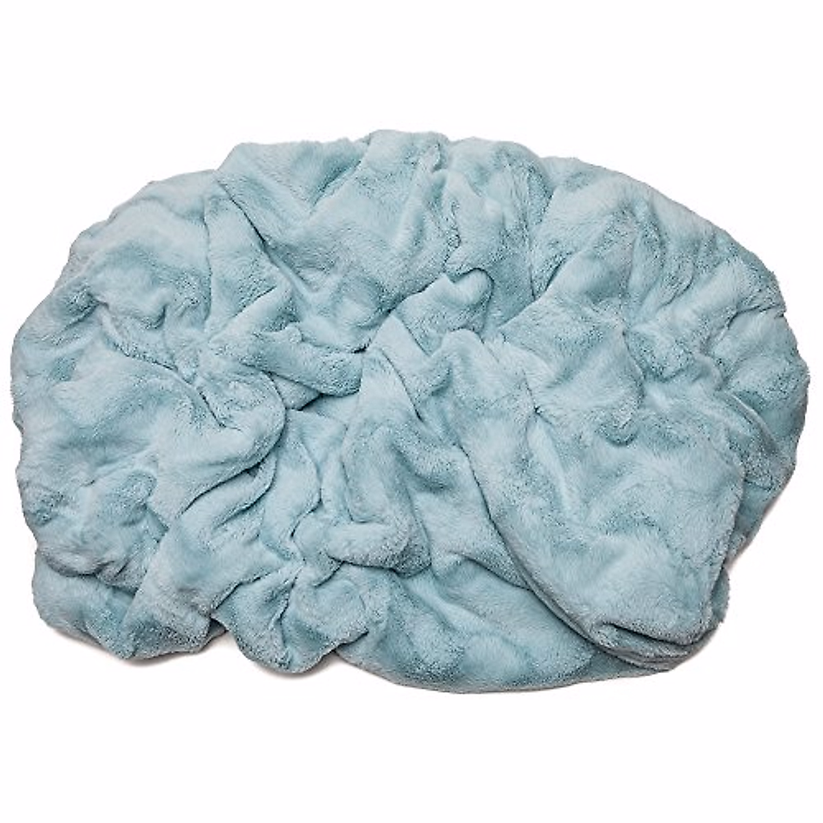 Chanasya Fuzzy Faux Fur Soft Wave Embossed Throw Blanket - Cozy and Warm Lightweight Reversible Sherpa for Couch, Home, Living Room, and Bedroom Décor (50x65 Inches) Turquoise