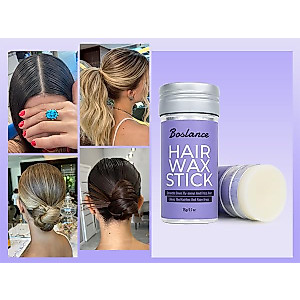 Boslance Hair Wax Stick - Smoothing Pomade for Flyaways, Women, Kids, and Slick Hairstyles