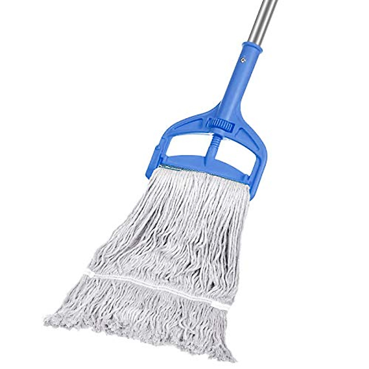 Mop Heads Replacements, 3 Pack Heavy Duty Commercial Cotton String Mops Refills, 14 Inch Wet Mop Headband Looped End String Head Refill for Home Industrial Floor Cleaning, Reusable Dirt Hair Sweeper