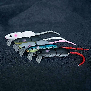 Fishing Lures KitFishingArtificial Rat Bait Fishing Lure Plastic Mouse Swimbait Tackle Hook Tool (5pcs)