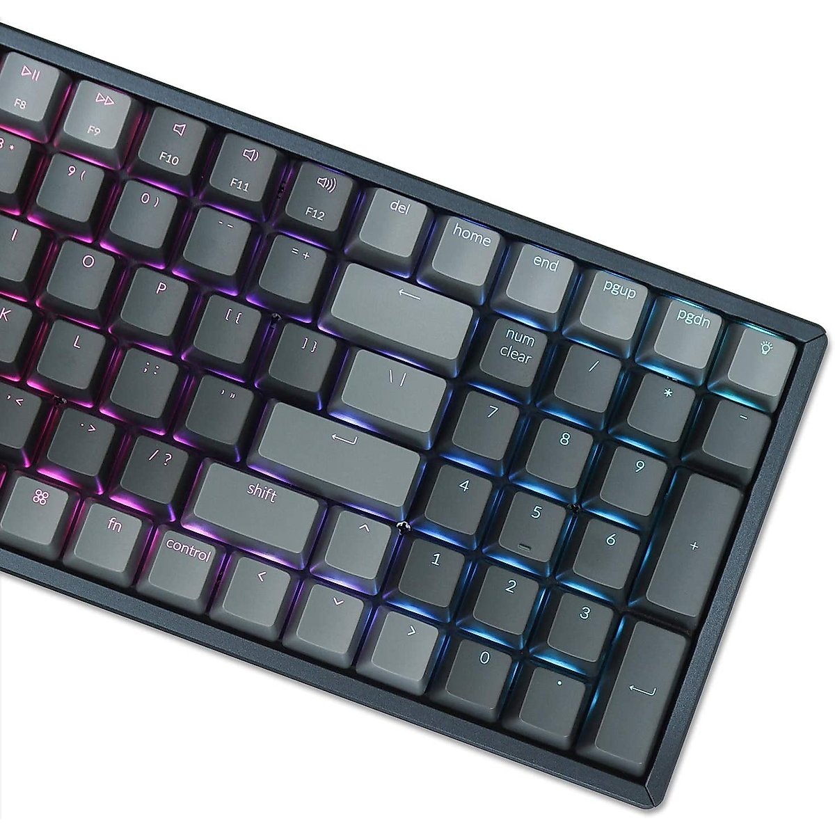 Keychron K4 Wireless Bluetooth/USB Wired Gaming Mechanical Keyboard, Compact 100 Keys 96% Layout RGB LED Backlit Gateron G Pro Red Switch N-Key Rollover, Aluminum Frame for Mac Windows, Version 2