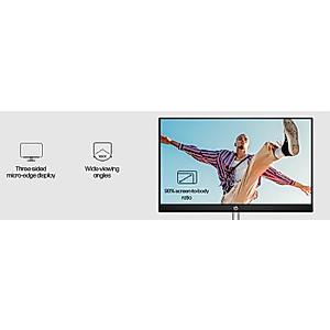 HP 27 All-in-One Desktop 4TB SSD 64GB RAM (Intel 13th Generation Core i7 Processor with 10 cores - Turbo Boost to 5.0GHz, 4 TB SSD, 64 GB RAM, 27-inch FullHD, Win 11) PC Computer Essential Pavilion