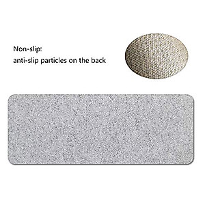 FireBee Extended Gaming Mouse Pad Non-Slip Desk Pad Protector Office Writing Mat Felt Base 0.12 Inch Thick (Light Gray)