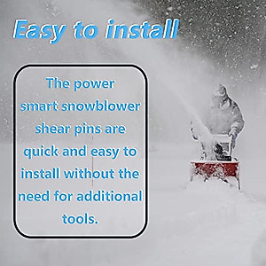 Aillsa 303160355P / 303160355 for Powersmart Snow Blower Shear Pins Set Four Shear Pins and Nuts