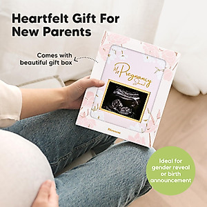 Pregnancy Journal, Pregnancy Announcements - 80 Pages Hard Cover Pregnancy Book For Mom To Be Gift - Pregnancy Gifts For New Moms - First Time Expecting Mom Gift - Baby Album And Memory Book (Blush)