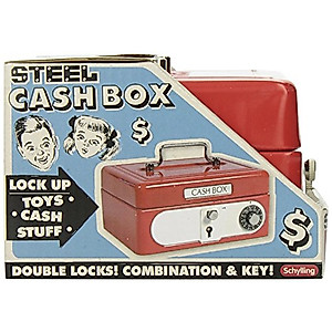 Schylling Locking Cash Box Red, 1 EA