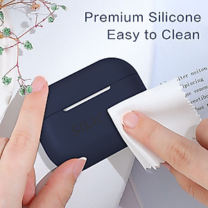 MILPROX Compatible for AirPods Pro 2nd Case, Protective Skin Cover with Keychain Silicone Strap Rope, Shockproof Soft Slim Cases Accessories Compatible for AirPods Pro 2 - White