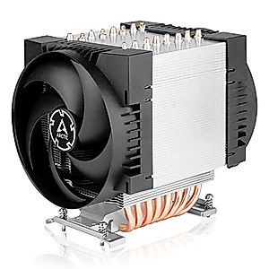 ARCTIC Freezer 4U for AMD SP3, sTRX4, TR4, sWRX8 - 4U & UP, single tower CPU cooler, 2 x 120 mm fans, 400-2300 RPM, 4-pin PWM connector, 8 heatpipes