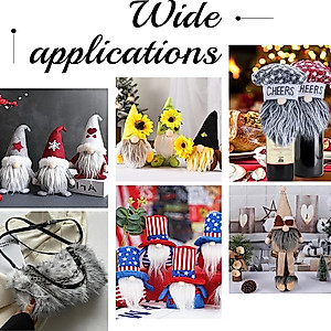 GORGECRAFT Shaggy Plush Faux Fur Fabric Precut Strips 2x240inch Fluffy Fuzz Craft Sewing Fur Cuts for DIY Halloween Christmas Winter Costume Gnome Beard Hair Cosplay Dwarf Decoration Coconut Brown