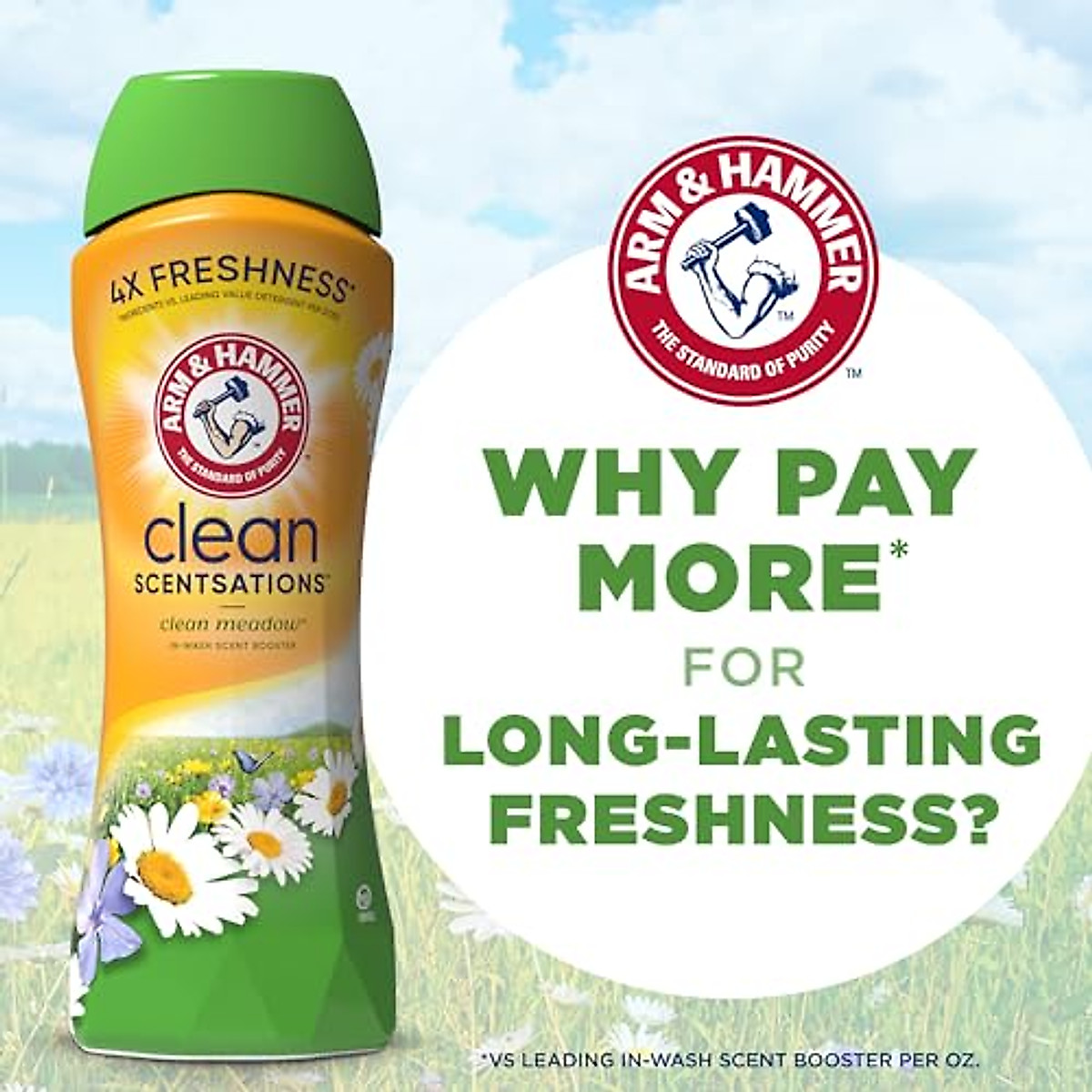 Arm & Hammer Clean Scentsations in-Wash Scent Booster - Clean Meadow 24 Oz