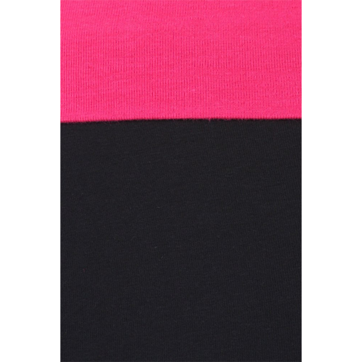 MOPAS Yoga Pants with Fold Over Solid Waistband Pink Size S