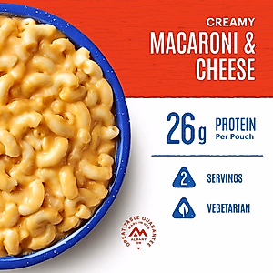Mountain House Creamy Macaroni & Cheese | Freeze Dried Backpacking & Camping Food | 6-Pack