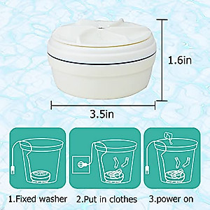 Mini Washing Machine Ultrasonic Turbine Washing Machine Portable Turbo Washer for Home Business Travel