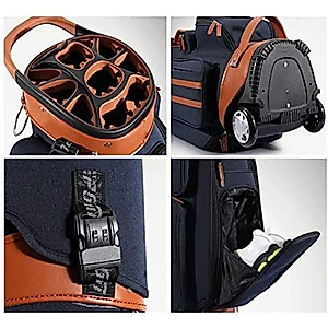 YIRENZUI Waterproof Multi-Function Golf Travel Bag with Wheels and Password Lock for Men Women Golf Course and Training Lightweight Golf Bag The fabric is scratch-resistant, odor-free and water-repell