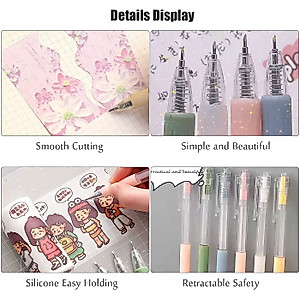 25 Pcs Craft Cutting Tools, Paper Cutter Pens with Tungsten & Ceramics Head, Quick Dry Glue Pen, Art Blade for Papercrafts Handmade Engraving DIY Drawing