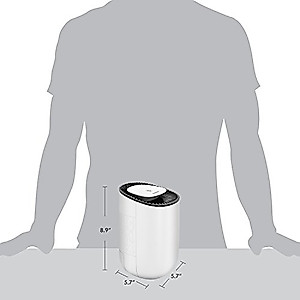 Tenergy Sorbi Mini Dehumidifier, Auto Shut-Off, Ultra Quiet Small Dehumidifier with LED Indicator, Mini Dehumidifier for Bathroom, Small Spaces, Closets, Small Bedroom, Office