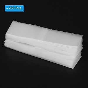 PATIKIL 125x28mm PVC Perforated Shrink Bands, 250Pcs Heat Shrink Wrap for Bottles, Jars, Cans and Tins Fits Cap Diameter 2.72to2.99", Clear