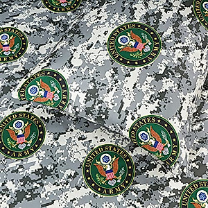 VISI-ONE US Army Camouflage Twin Sheet Set - 3 Piece Military Camo Bedding - Premium Microfiber Super Soft Plain Weave Fabric - Easy Care Machine Washable Army Bedding for Bedroom