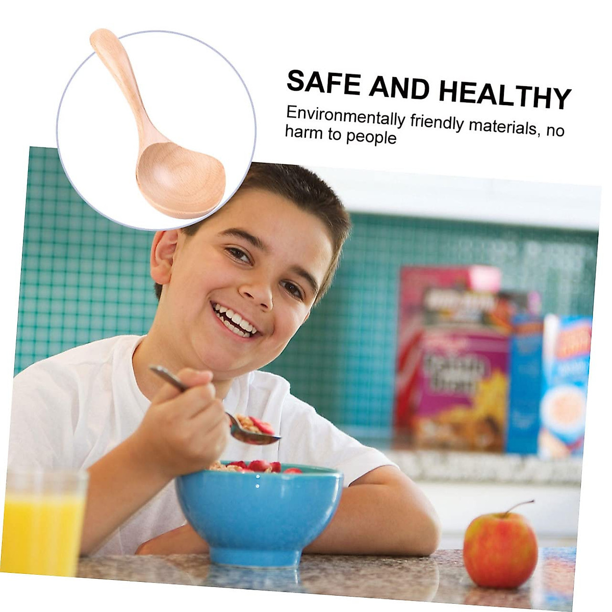 SWOOMEY vintage spoons Wooden Ladle wooden cooking spoons handled soup ladle wooden spoon Salad Spoon kitchen ladle wooden utensils for eating rice spoon wooden shovel old fashioned Bamboo