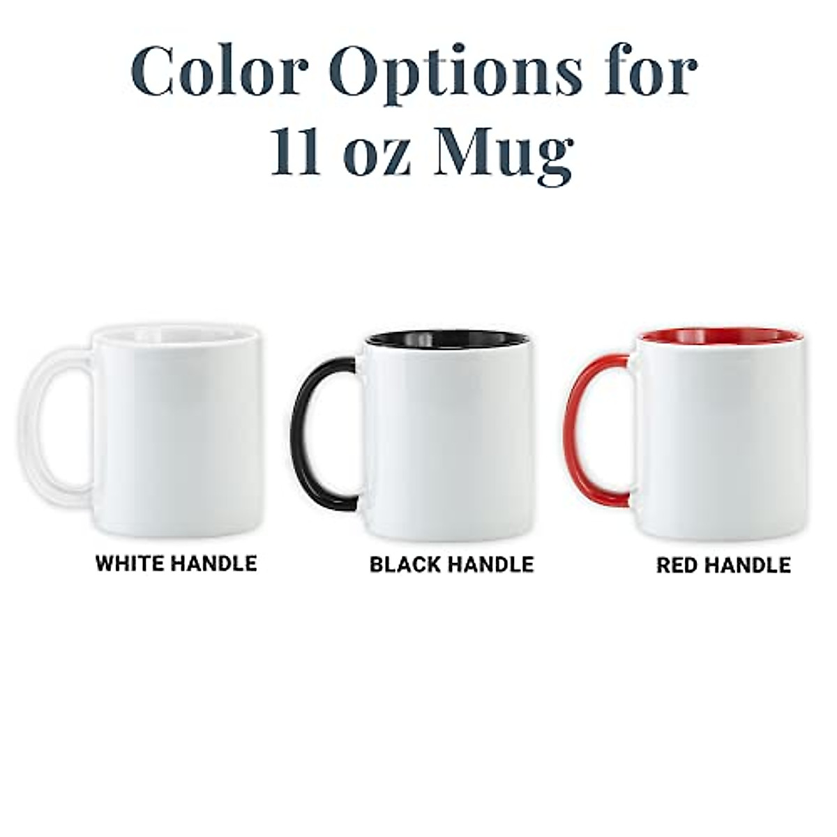 Let's Make Memories Personalized Photo Mug with Message - 11oz - Black Handle - For Father's Day/For Dad