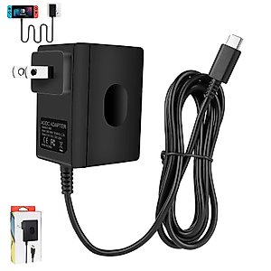 10Ft Charger for Nintendo Switch and Switch Lite and Switch OLED, Support Nintendo Switch TV Dock Mode AC Power Supply Adapter, 10FT Type C Charger Cable for Switch. Output 15V2.6A Fast Charge Switch