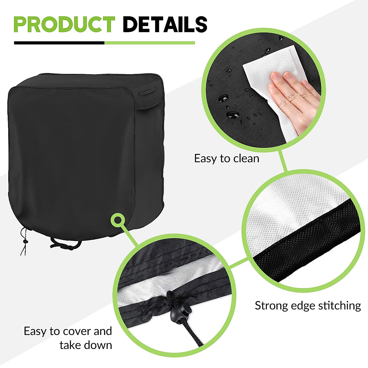 Leefasy Garden Hose Reel Cover Protective Cover Sun Protection Lightweight, Waterproof Garden Hose and Reel Portable Retractable Hose Reel Cover