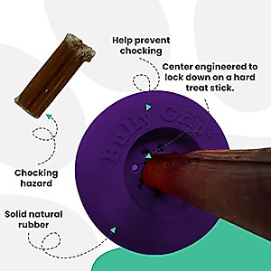 Bully Stick Holder for Dogs - Medium Size - Interactive Dog Toy, Dog Treat Holder, Slow Feeder, Treat Dispenser, Chew Toy and Dog Safety Device