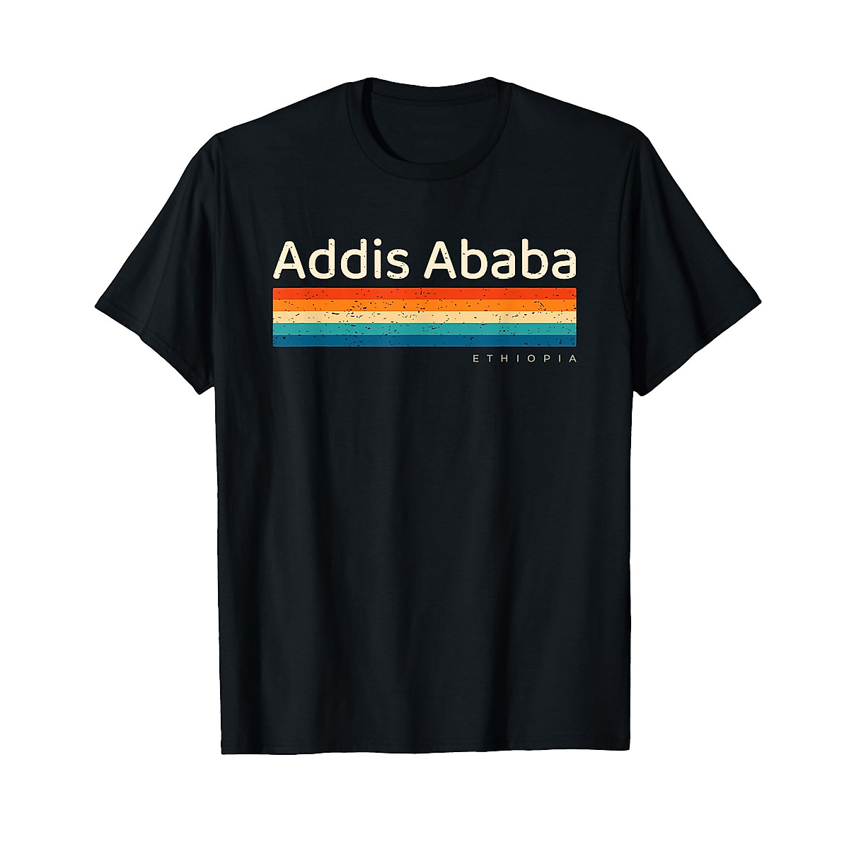 Addis Ababa Ethiopia Retro Design T-Shirt
